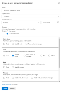 Drop Off in Azure DevOps Repository - Cloudockit