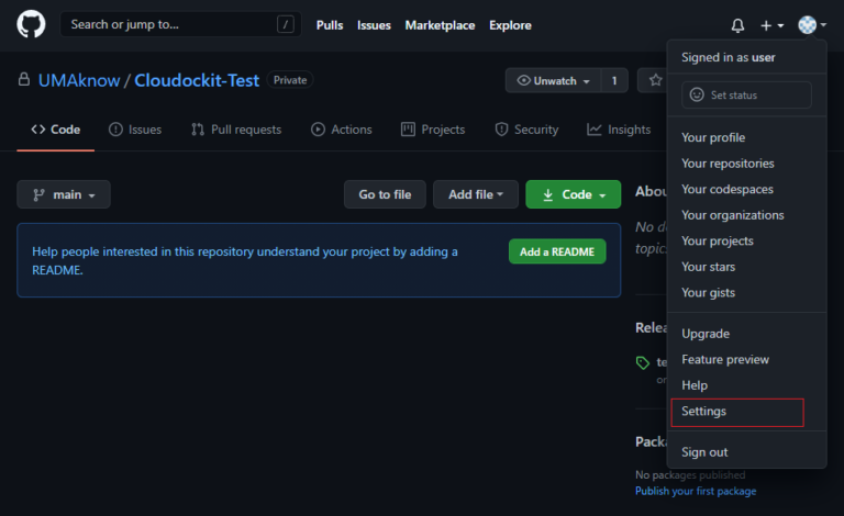 Drop Off In Github Repository Cloudockit
