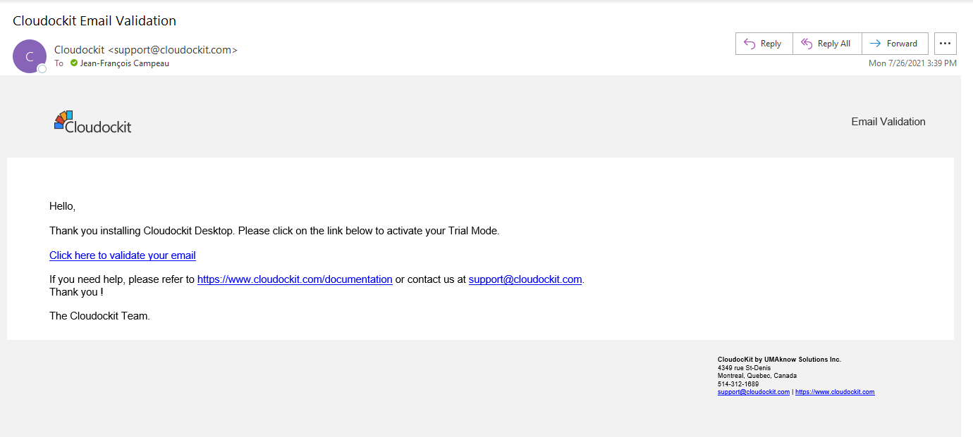 Getting Started – Trial Mode - Cloudockit
