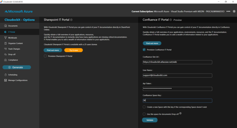 IT Portal - Confluence - Cloudockit