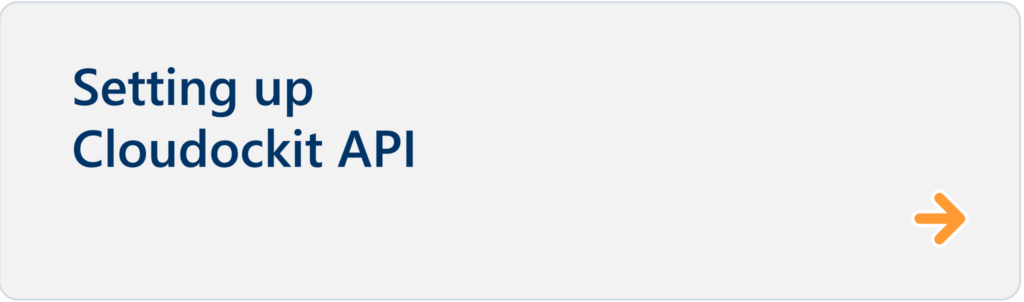 Getting Started – Cloudockit