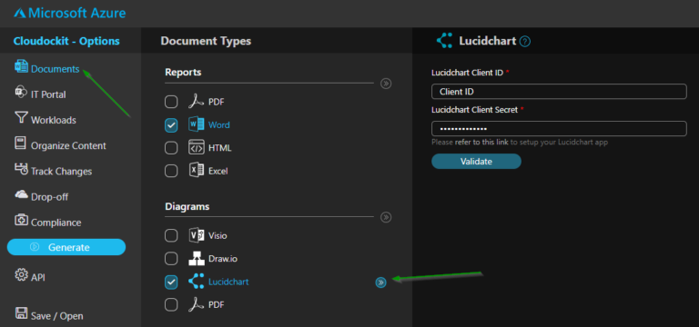 Lucidchart access configuration - Cloudockit
